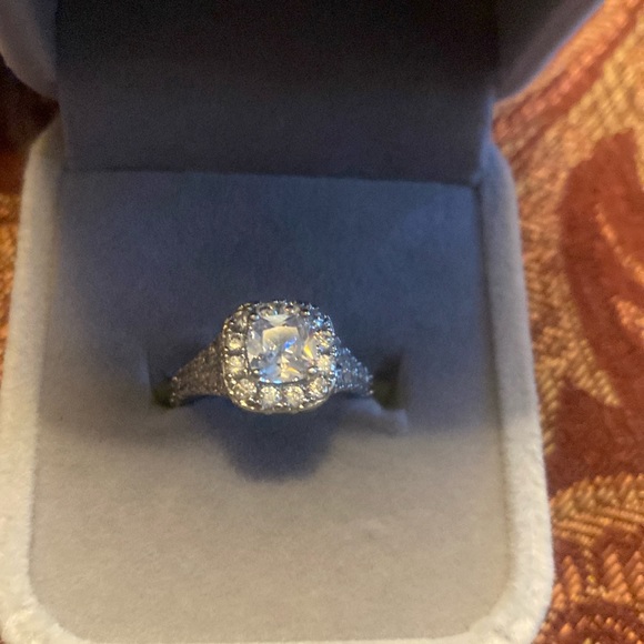 QVC | Jewelry | Moissanite Engagement Ring Size 4 2 | Poshmark